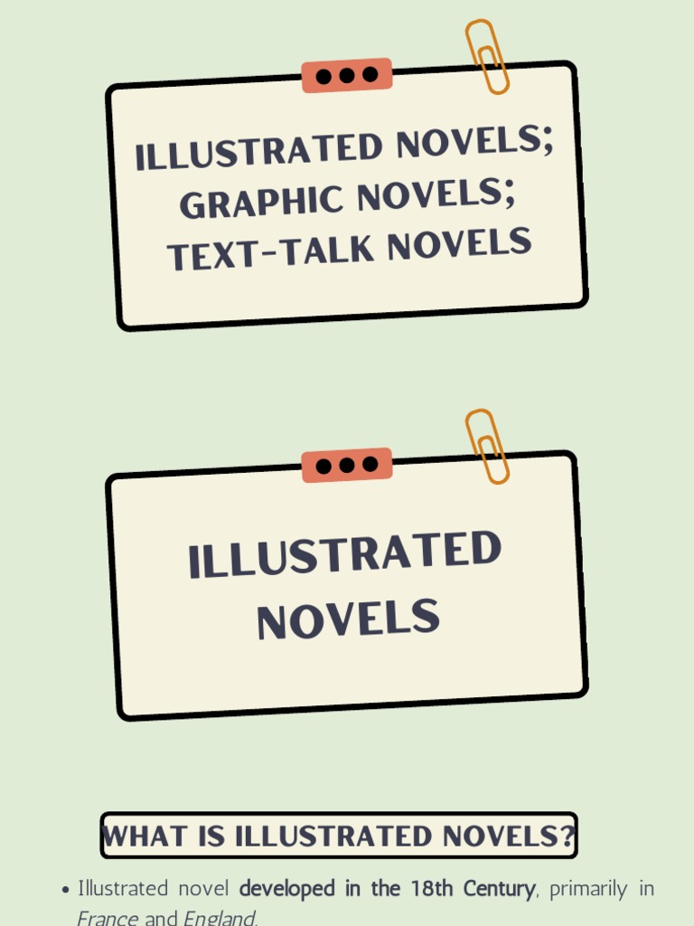 Illustrated Novels Graphic Novels Text-Talk Novels | PDF | Novels ...