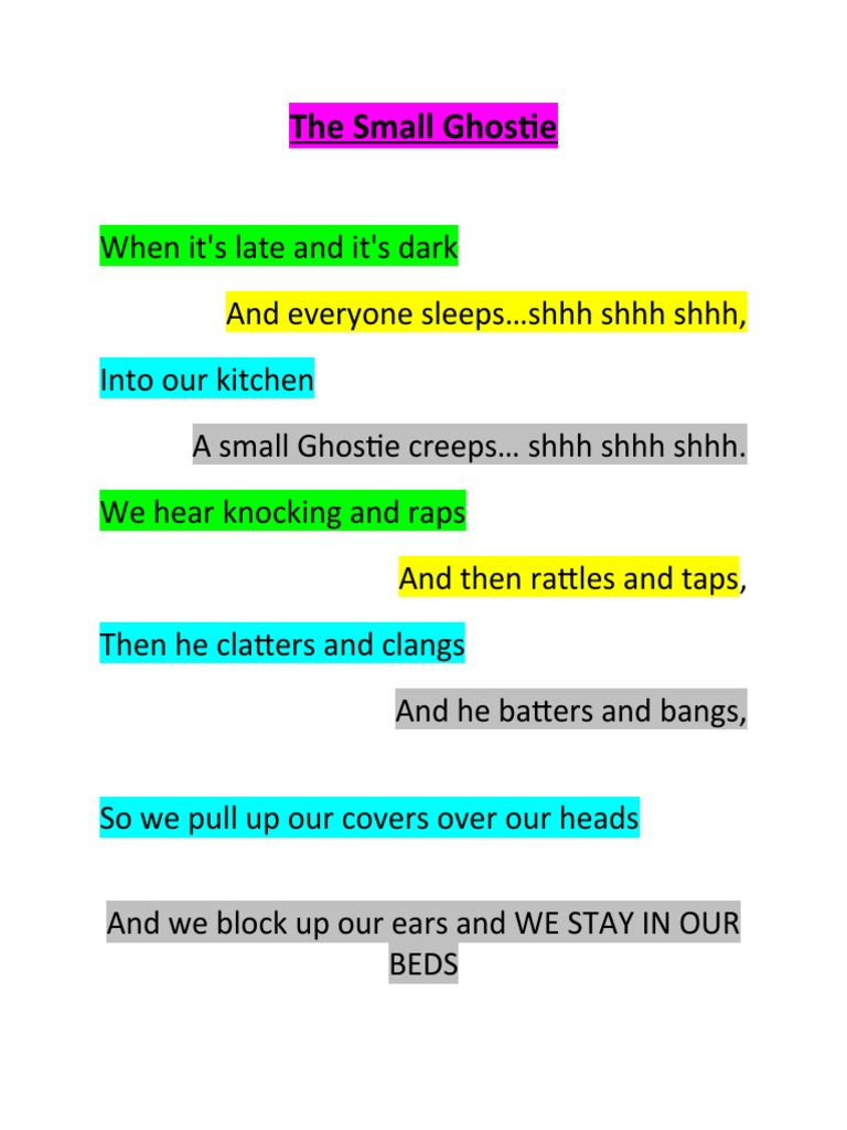 The Midnight Adventures of a Playful Little Ghost: A Children's Poem ...