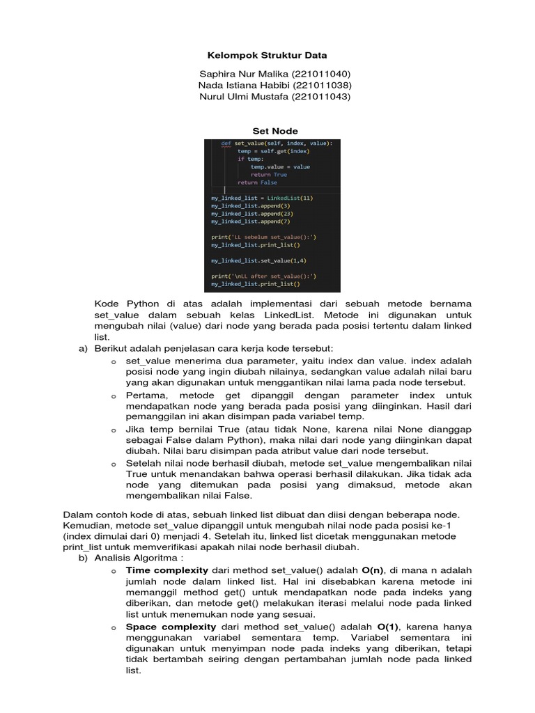 Metode Manipulasi Linked List | PDF | Metode & Bahan Ajar | Sains & Matematika