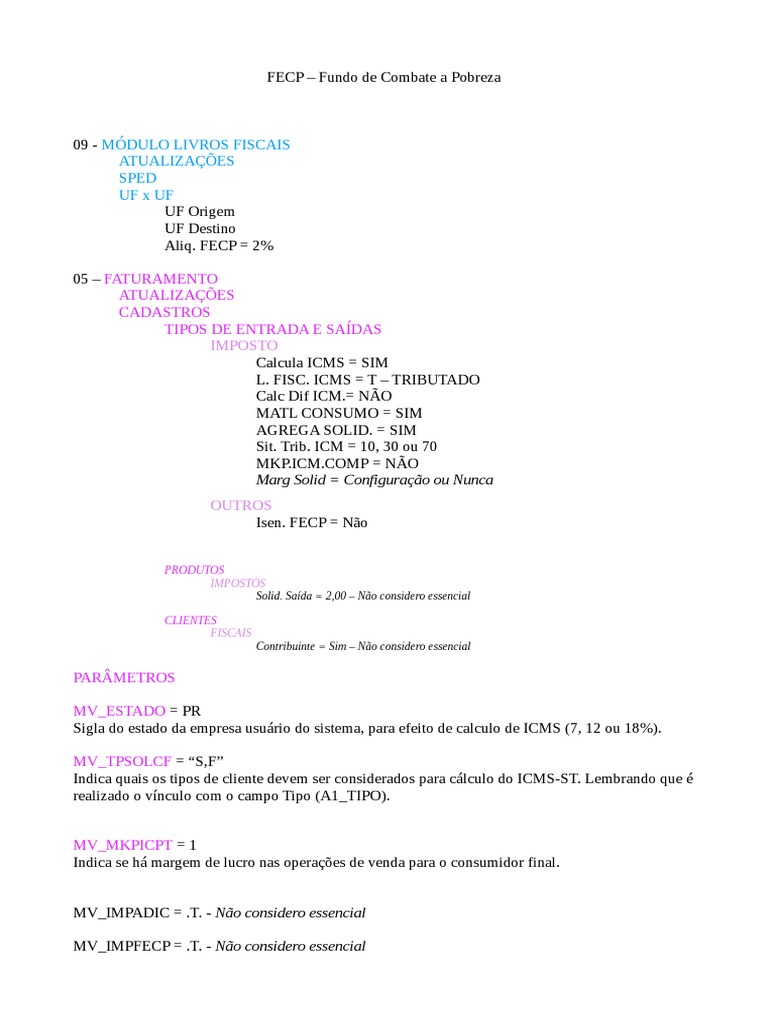 FECP - Fundo de Combate A Pobreza | PDF | Impostos | Economias