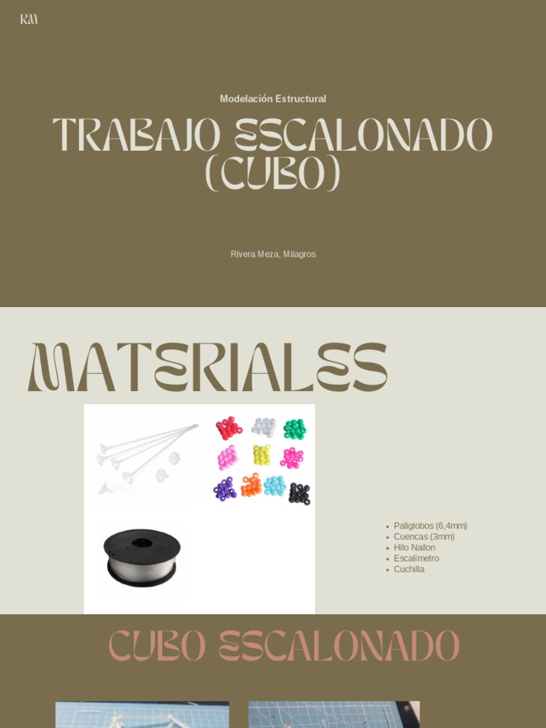 Cubo Escalonado Rivera Meza, Milagros | PDF