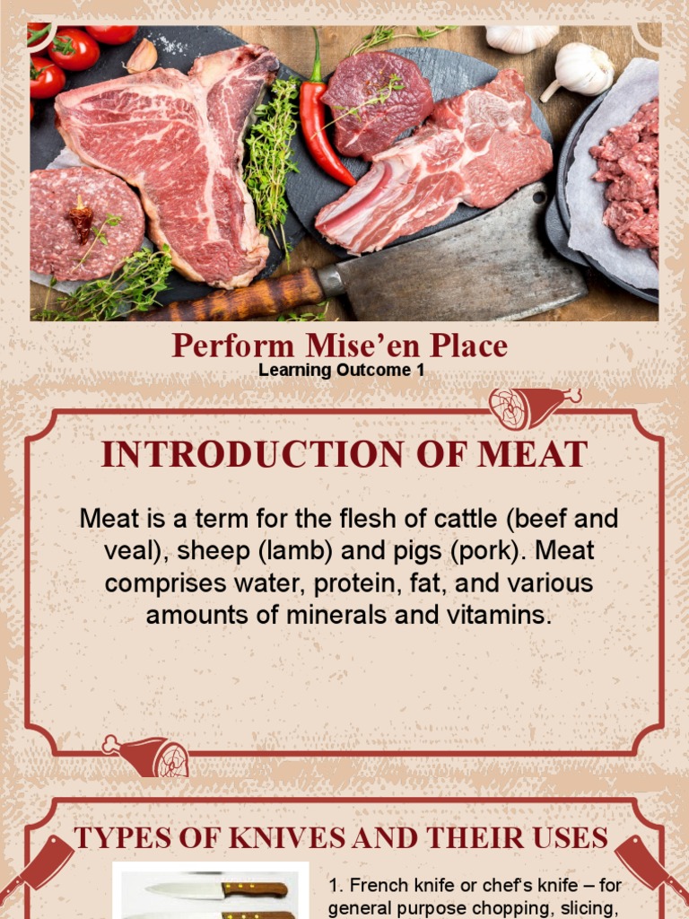 Introduction of Meat - Lesson 1 | PDF | Meat | Beef