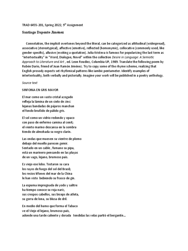 TRAD 6455-201, Spring 2022, 9th Assignment | PDF