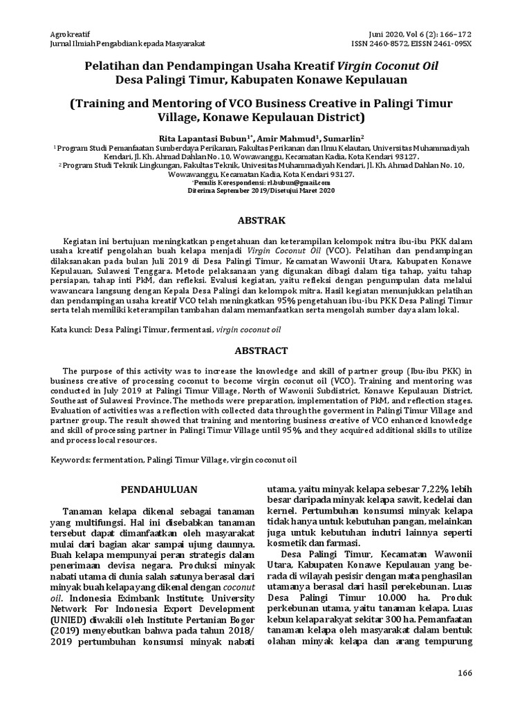 Alur Pembuatan Minyak Kelapa | PDF