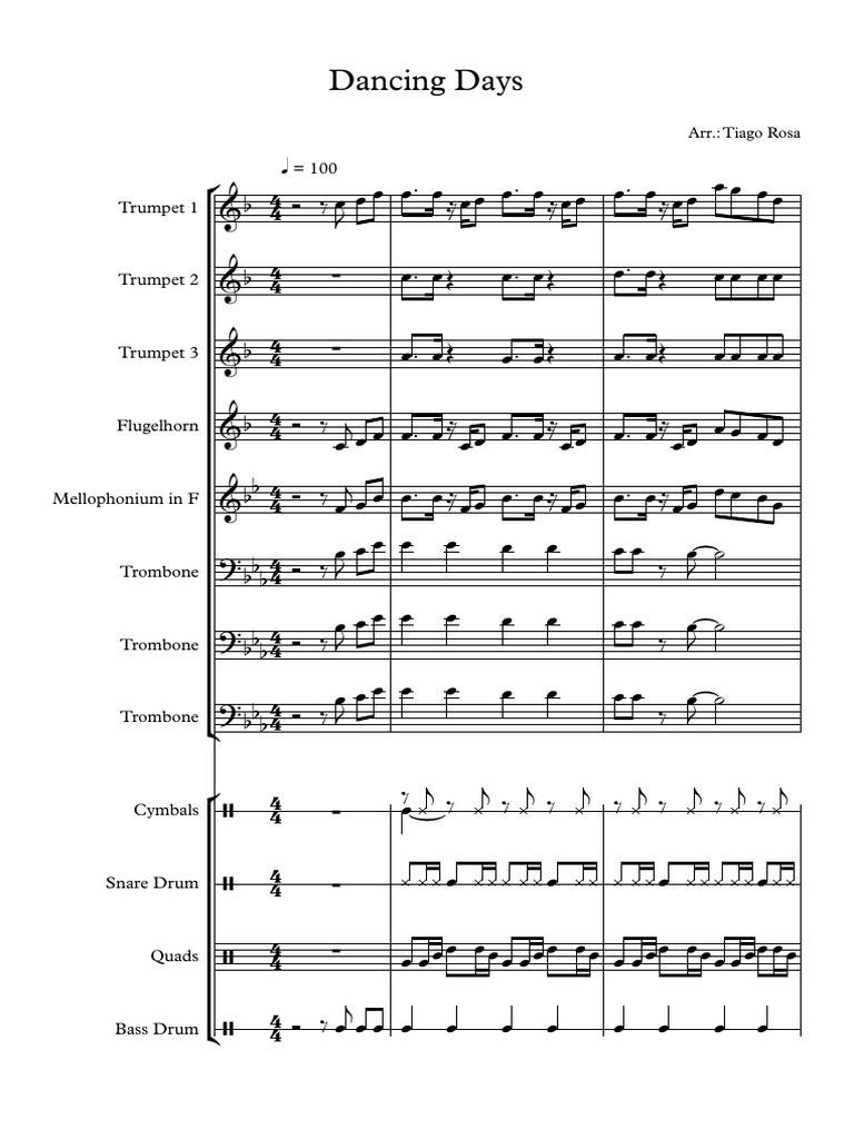 Dancing Days - Partituras e Partes PDF | PDF | Ouverture (échecs) | Échecs