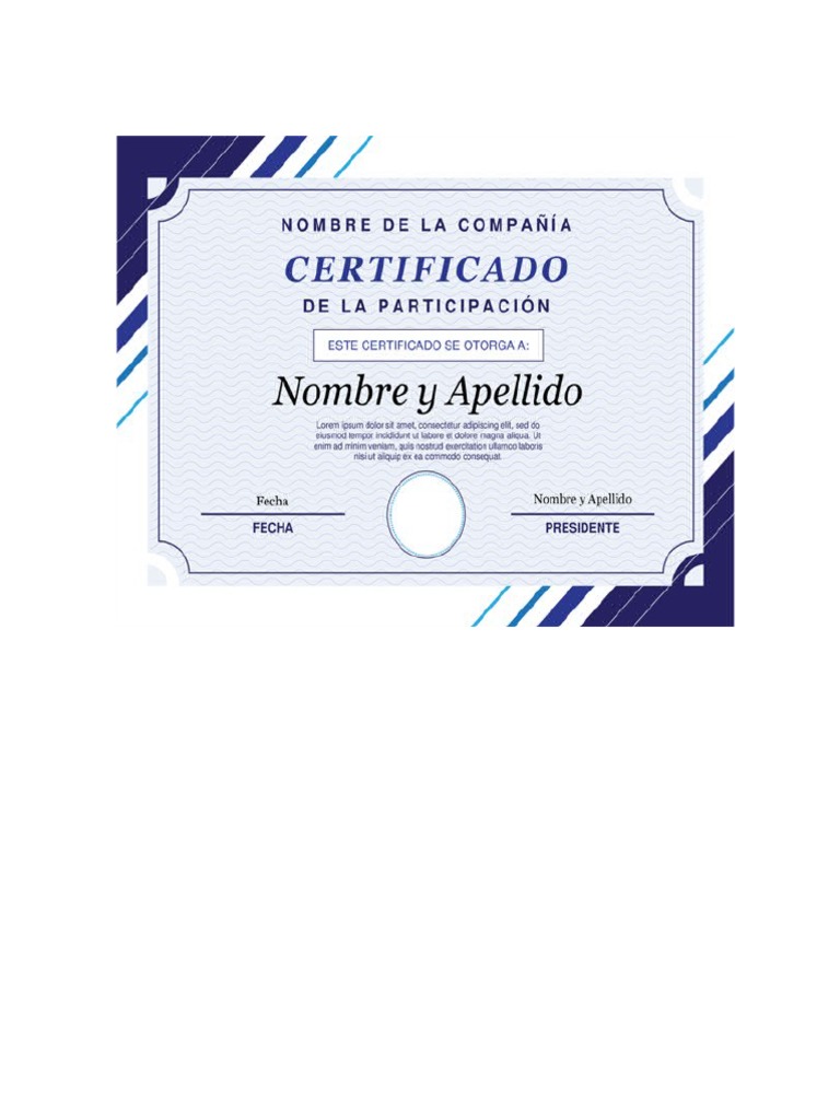 Modelos de Certificados | PDF