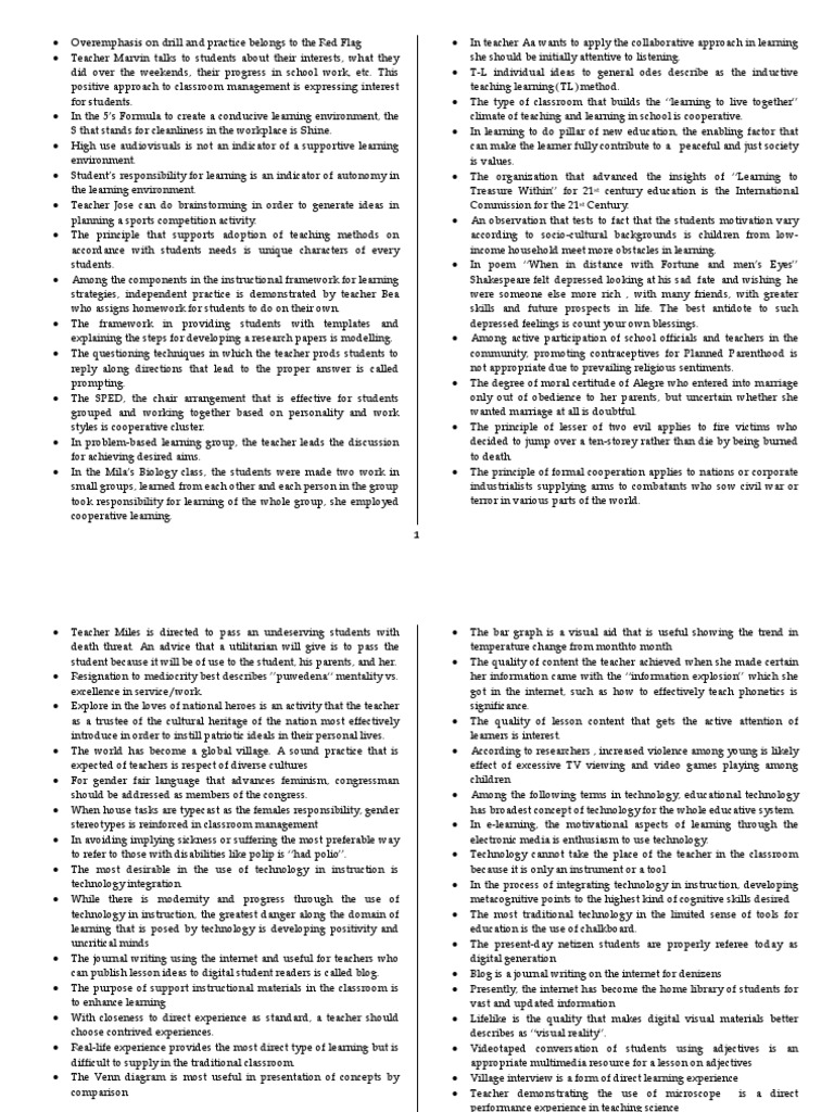 Module 17 A Professional Education - Notes | PDF | Teachers ...
