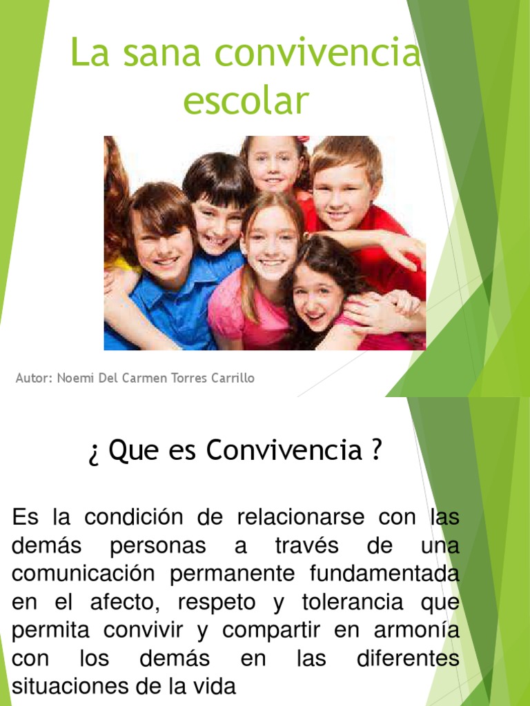 La Sana Convivencia | PDF | Aprendizaje | Tolerancia