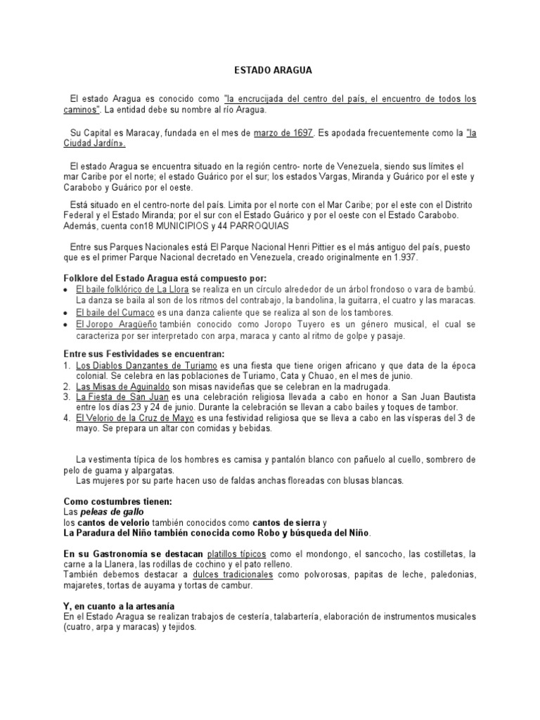 Estado Aragua | PDF