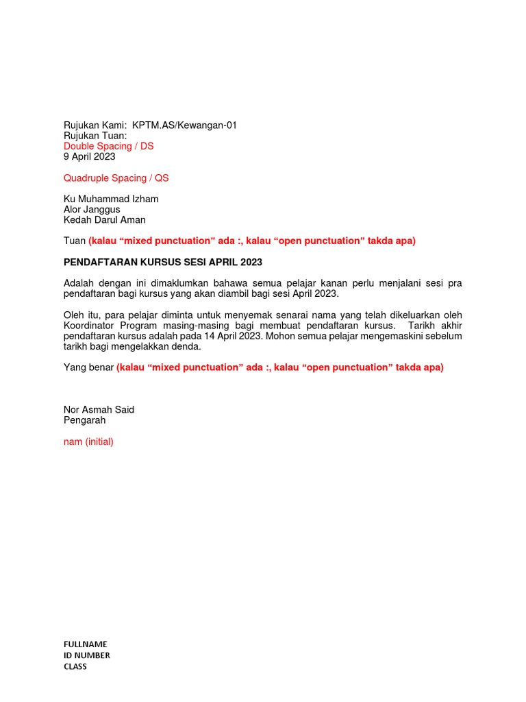 Contoh Business Letter PDF | PDF