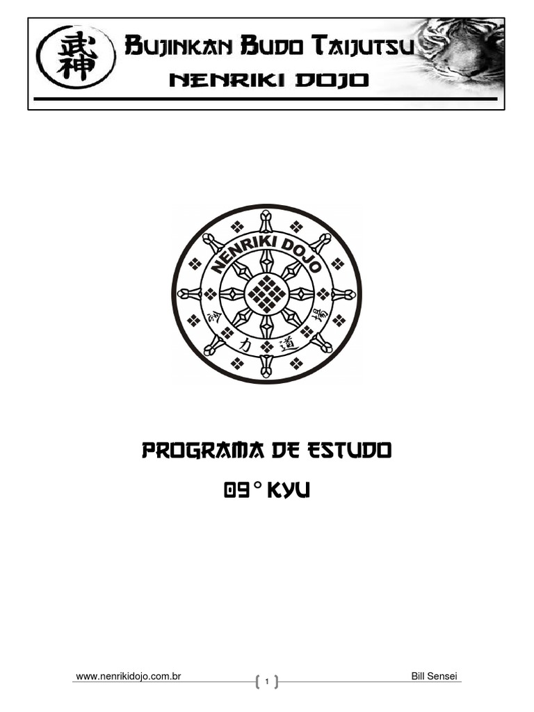 Ninjutsu - Apostila de 09 Kyu PDF | PDF | Combate | Tao