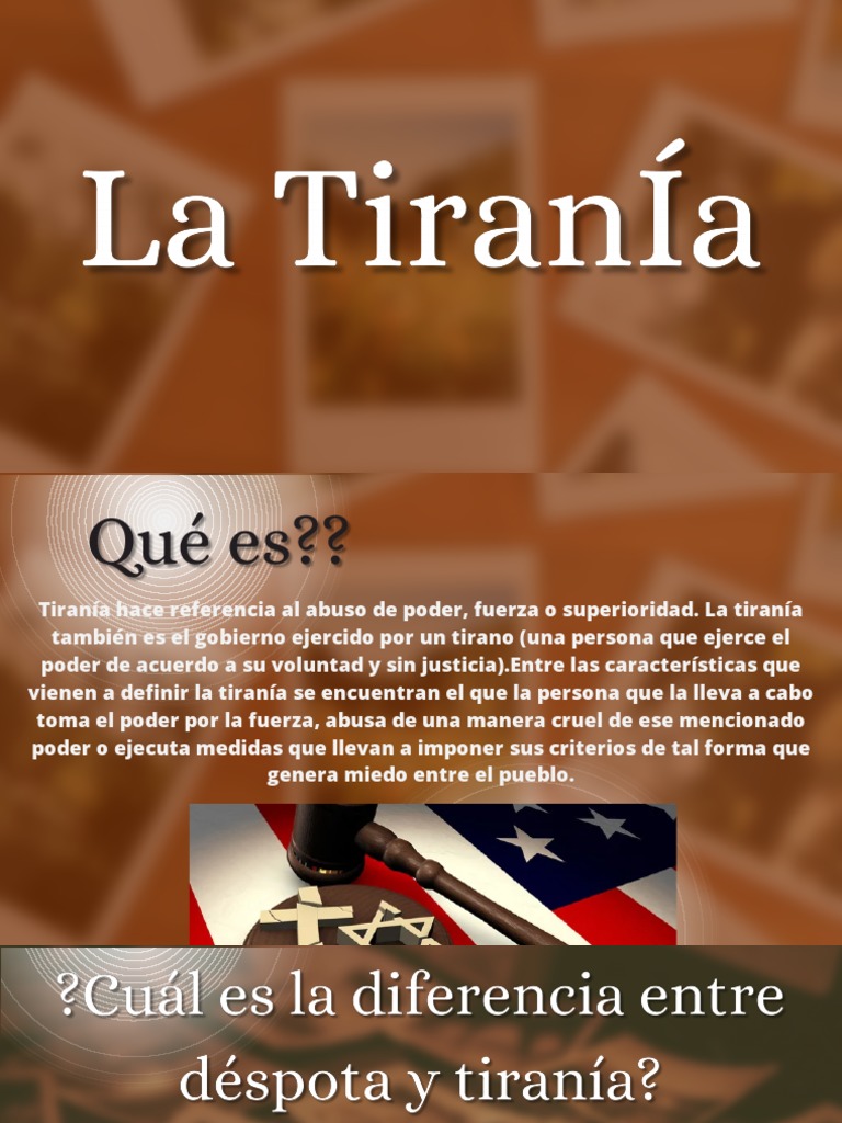 Definición y características de la tiranía | PDF | Dictadura | Alemania ...