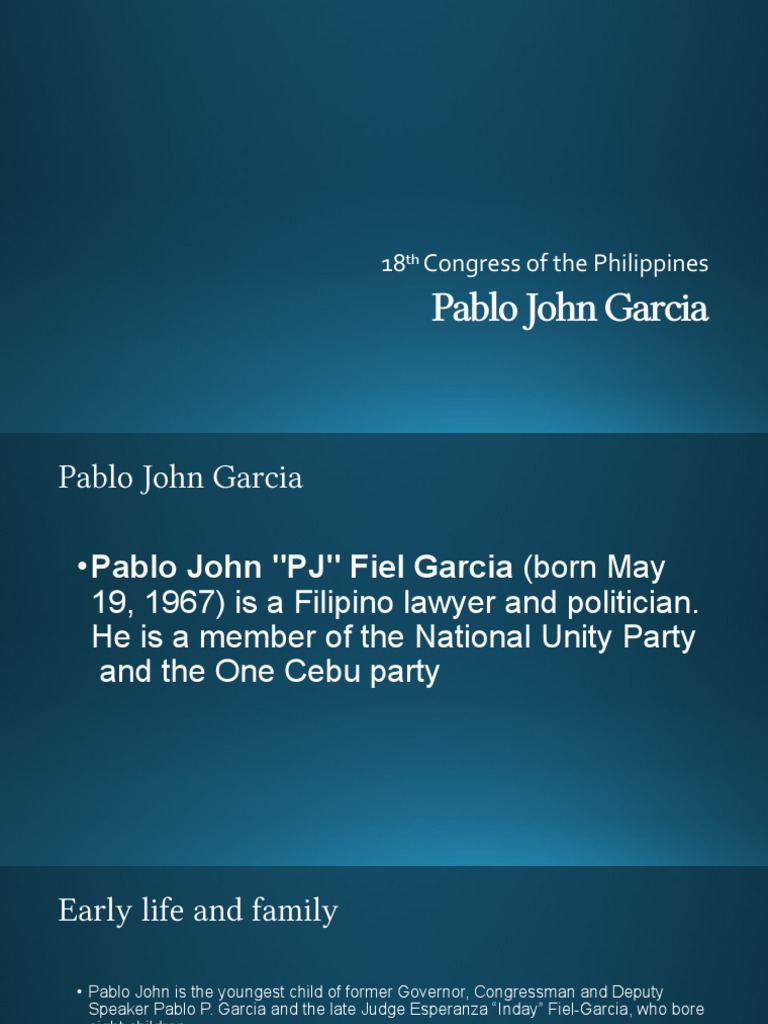 Cong. Pablo John Garcia | PDF | Cebu | Philippines
