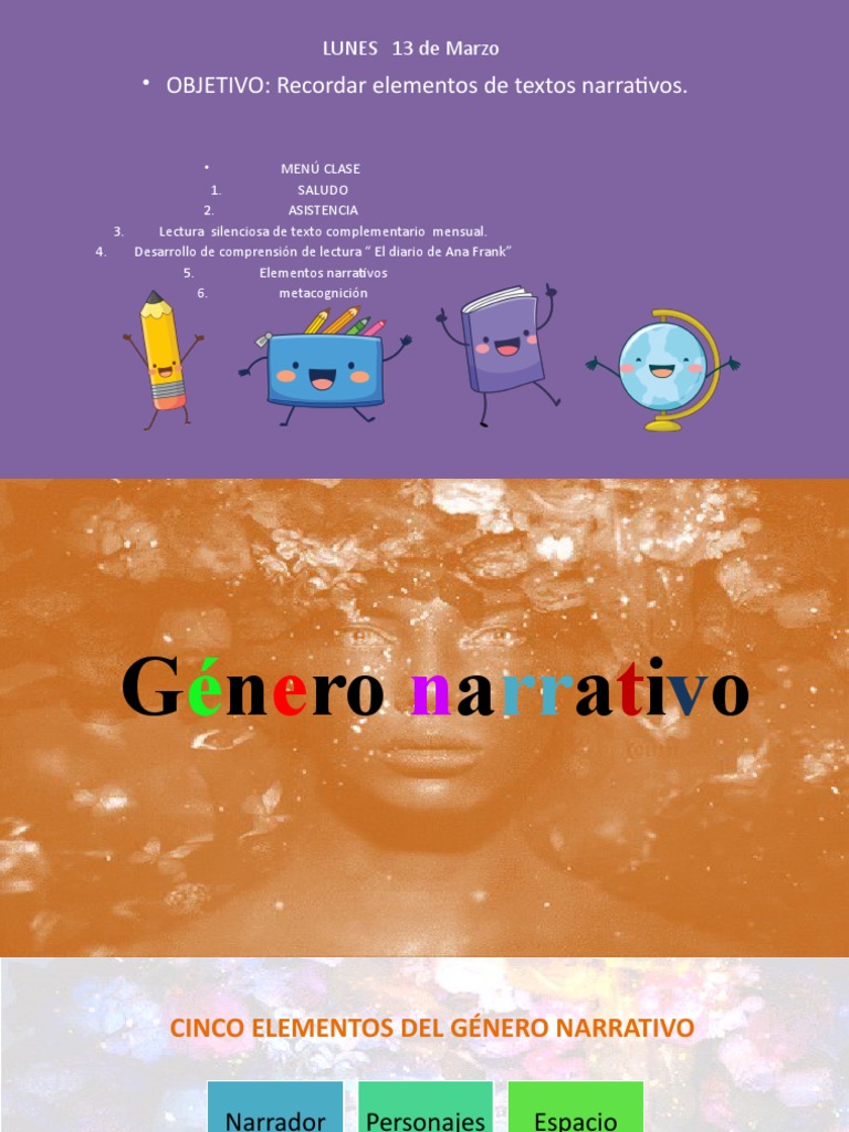 Tipos De Narradores 7 Y 8 Basico Descargar Gratis Pdf Narración