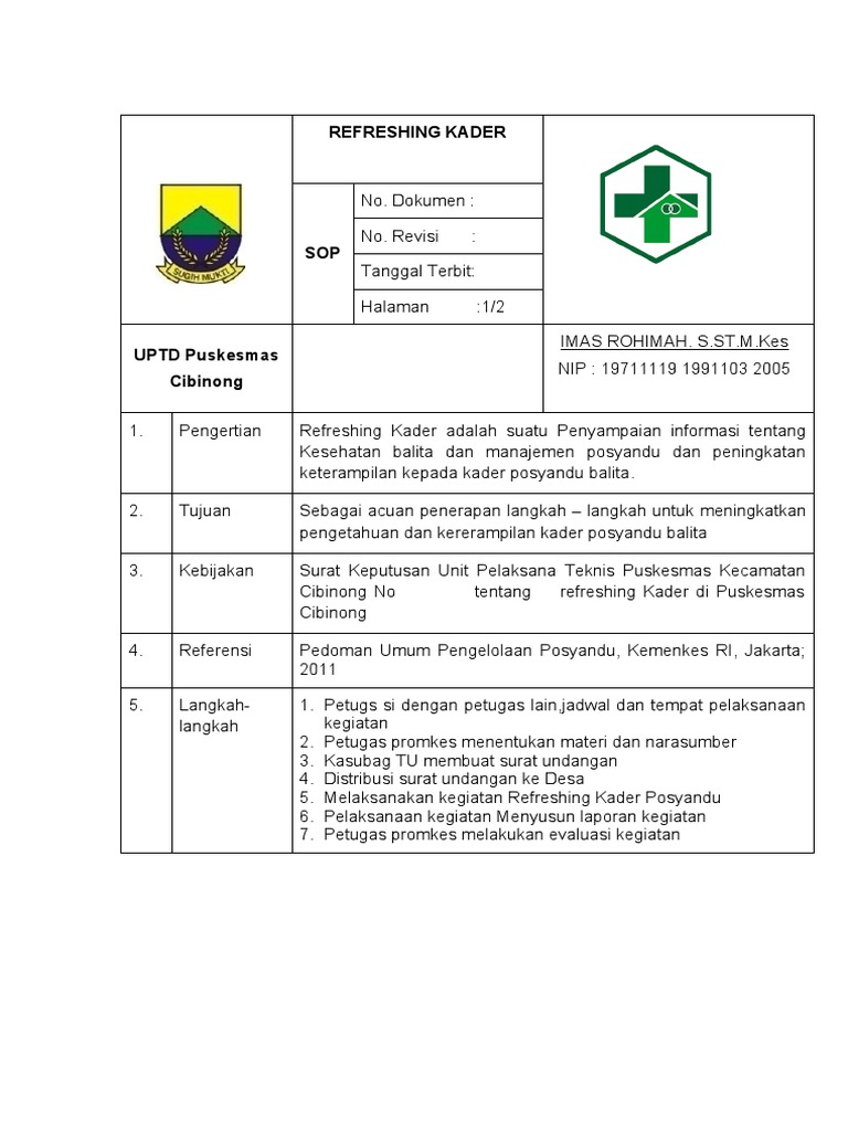 Refreshing Kader | PDF