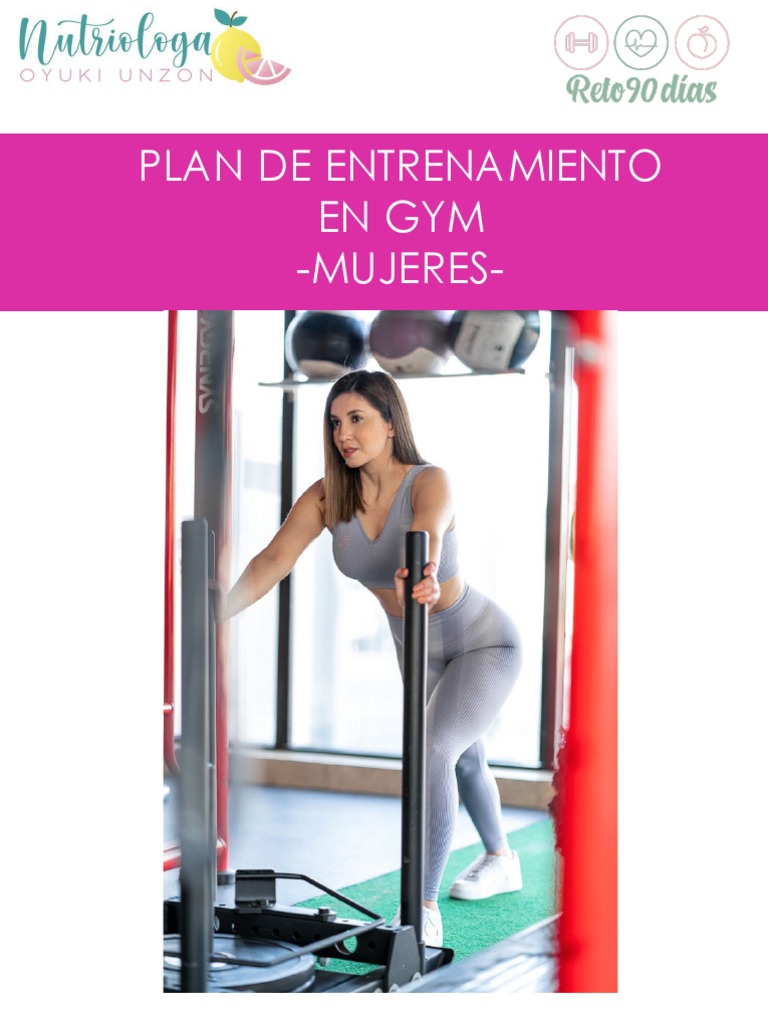 Plan de Entrenamiento en Gym Mujeres | PDF
