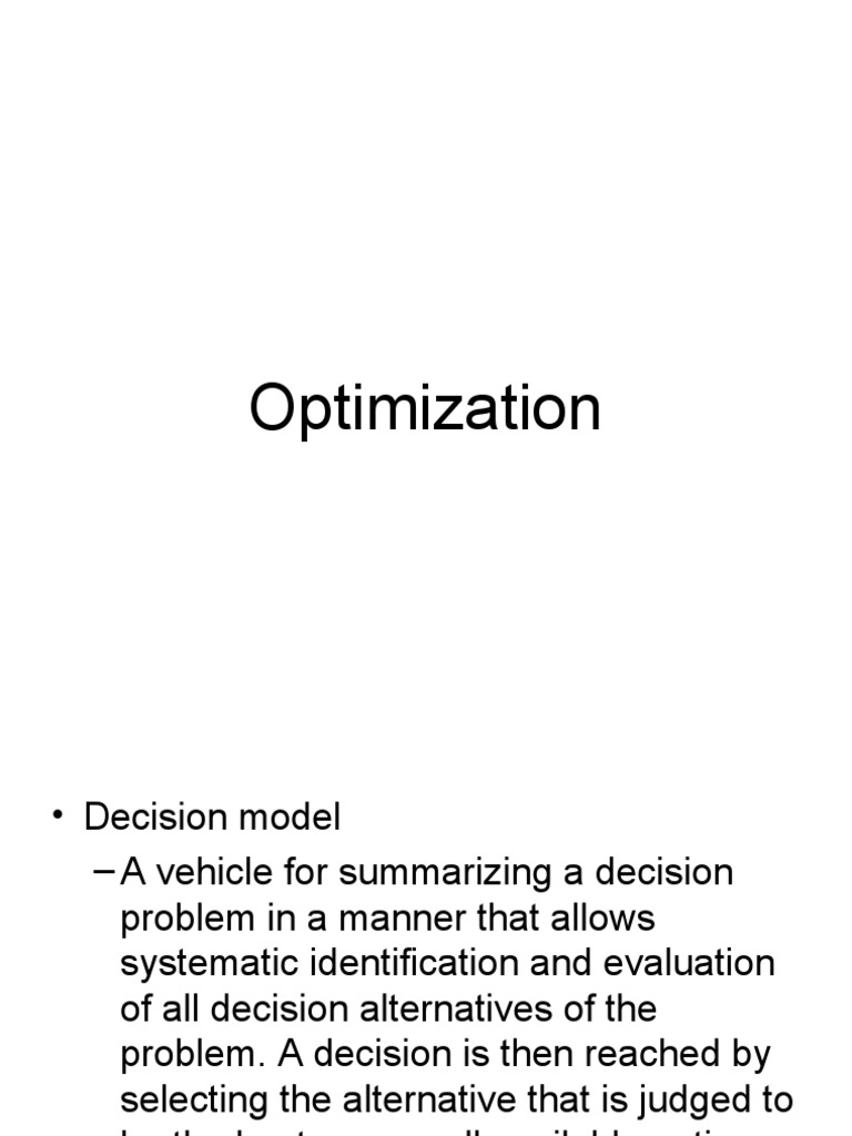Teori Optimasi | PDF