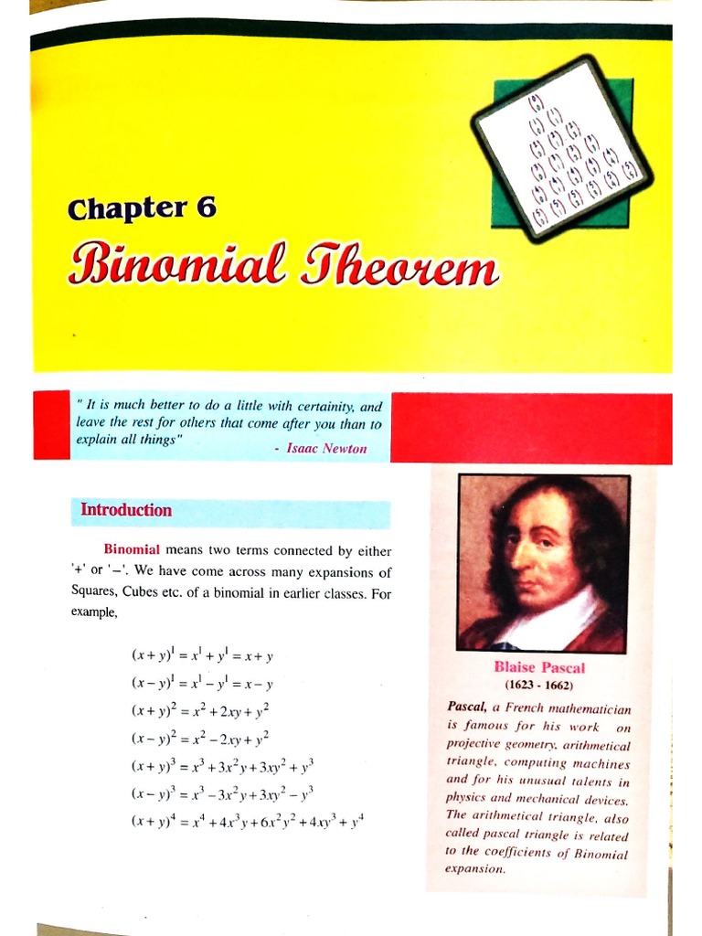 Binomial TextBook | PDF