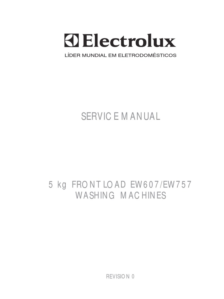 Manual de Servicio Lavadoras - Front Load EW607 EW757 WASHING MACHINES ...