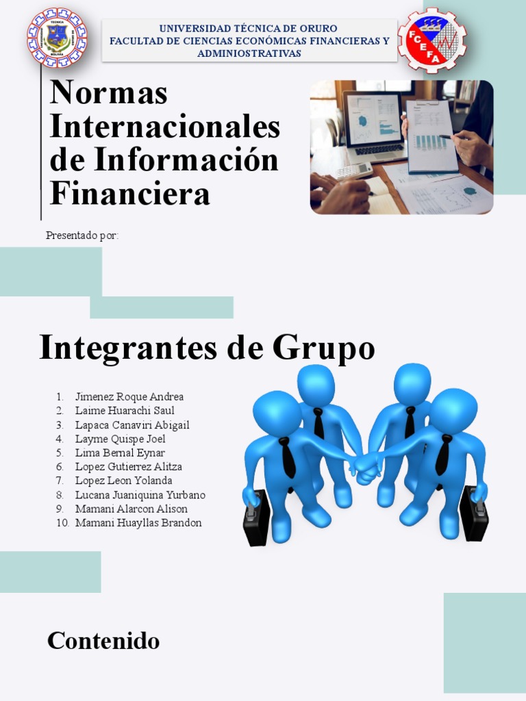 Diapositivas Niif | PDF | normas internacionales de INFORMACION FINANCIERA | Estado financiero