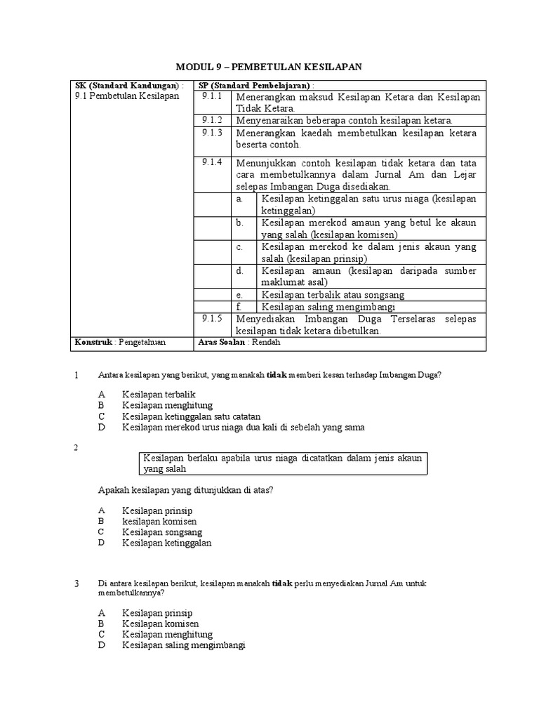 MODUL 9.docx - Objektif | PDF