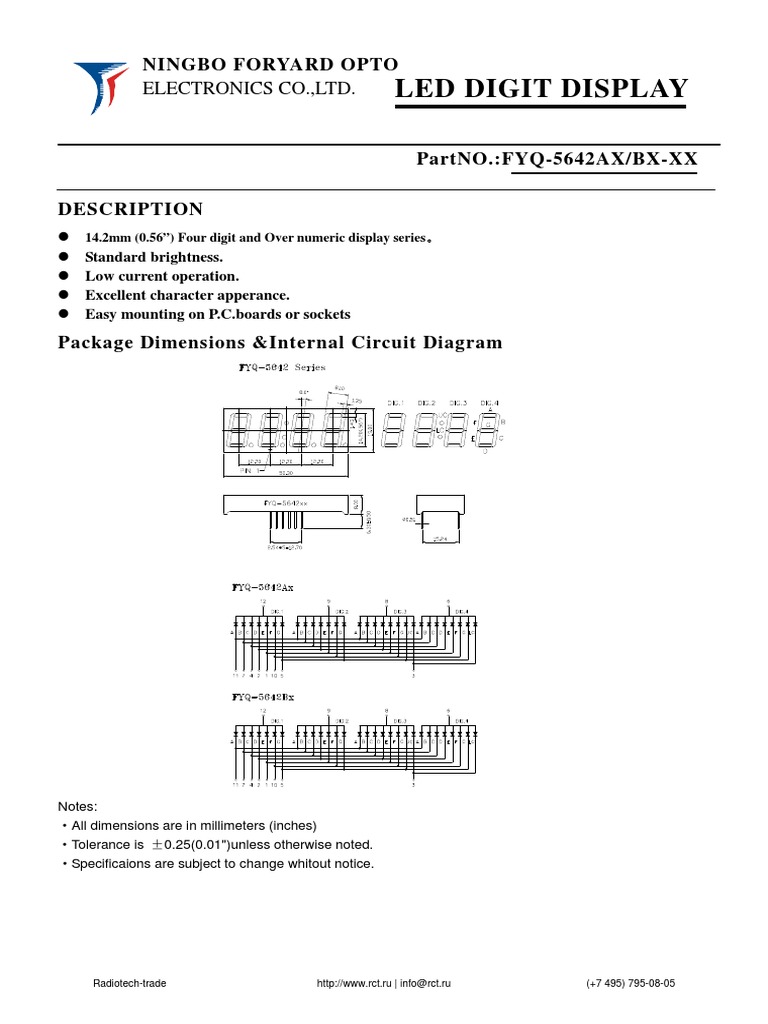 Led Display Datasheet P5RIW3hKtP | PDF | Physical Sciences | Optics