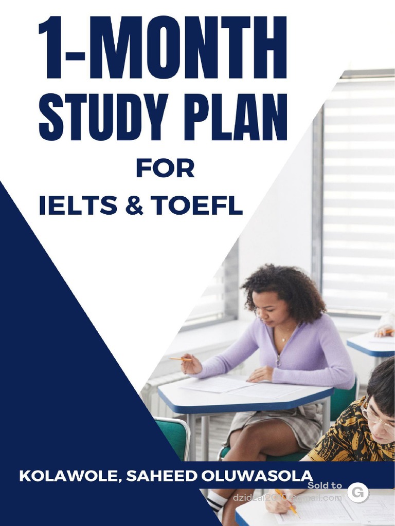 IELTS and TOEFL Study Plan | Download Free PDF | Test Of English As A ...