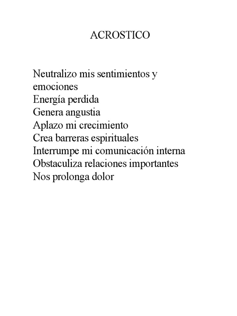 ACROSTICO | PDF