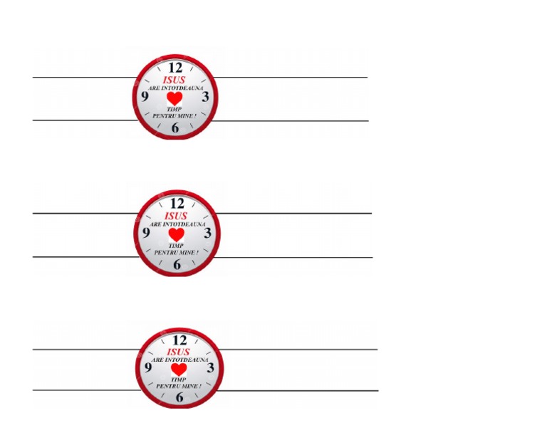 Ceasul Rugaciunii Isus Are Timp PT Mine | PDF