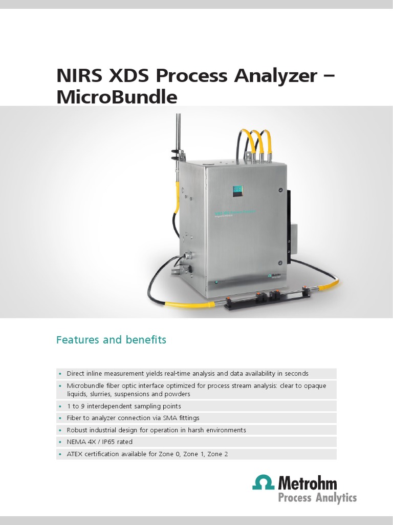 Brochure NIRS XDS Process Analyzer - MicroBundle | PDF | Optical Fiber | Computing