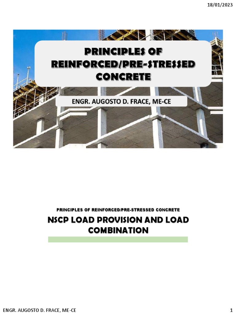 RCD 2 - NSCP 2015 LOAD PROVISIONS AND LOAD COMBINATIONS.pdf | PDF