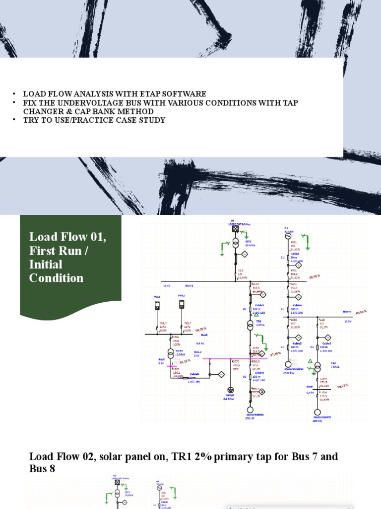 Load Flow Analysis With Etap Software | PDF | Science & Mathematics | Technology & Engineering