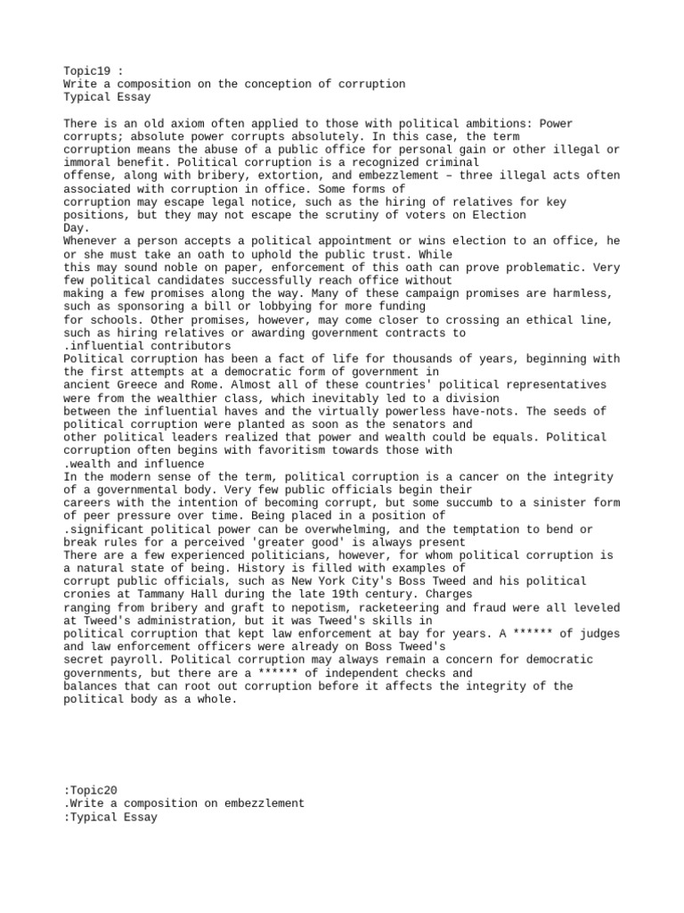 English 3AS - Written Expressions - UNIT I - Ill Gotten Gains Never Prosper | PDF | Extortion ...