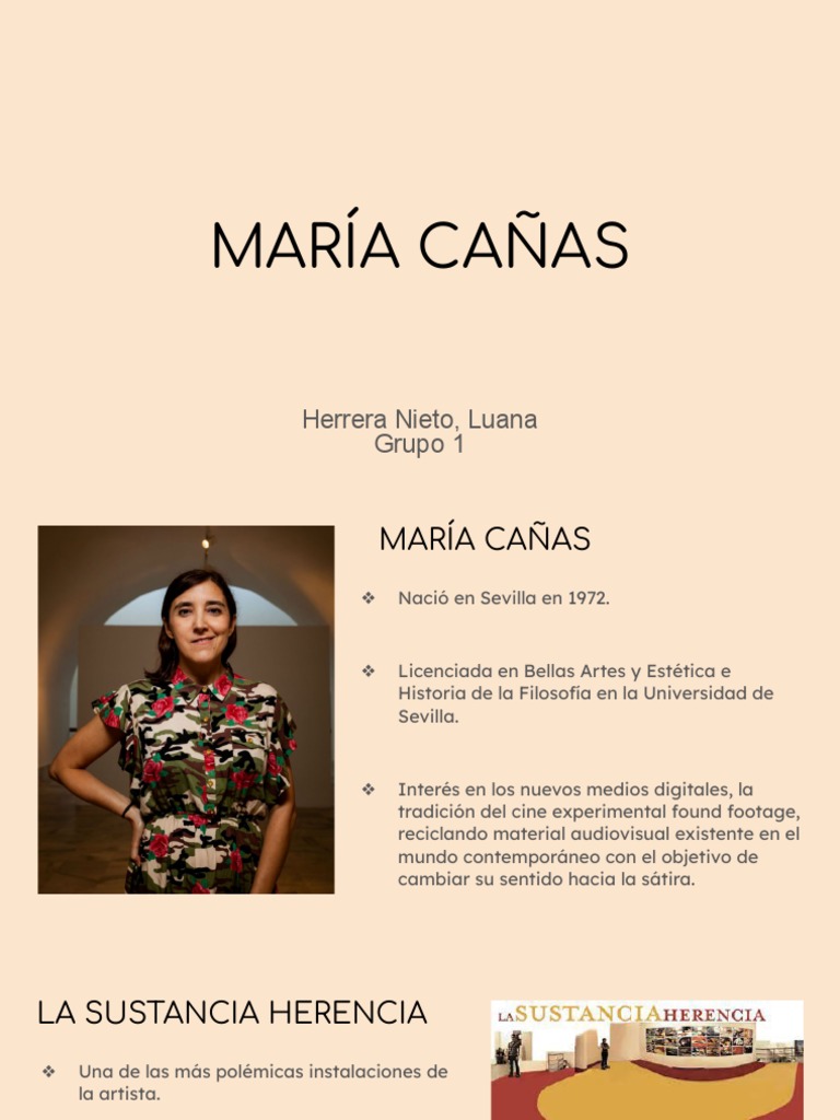 Presentación María Cañas | PDF | Arte