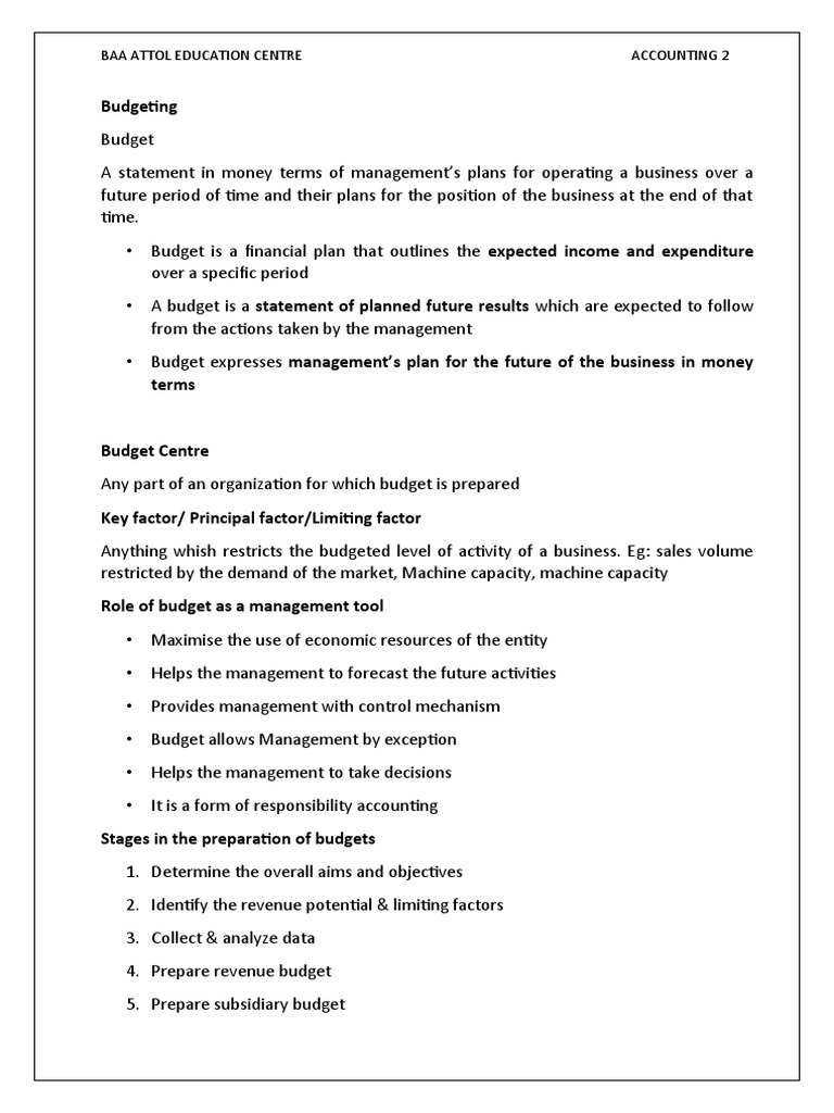 Budgeting Worksheet | PDF | Budget | Accounting