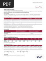 Hardox 450 Data Sheet | PDF | Sheet Metal | Engineering Tolerance