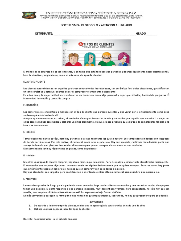 Taller Protocolo y Atencion Al Usuario | PDF Taller Protocolo y Atencion Al Usuario | PDF