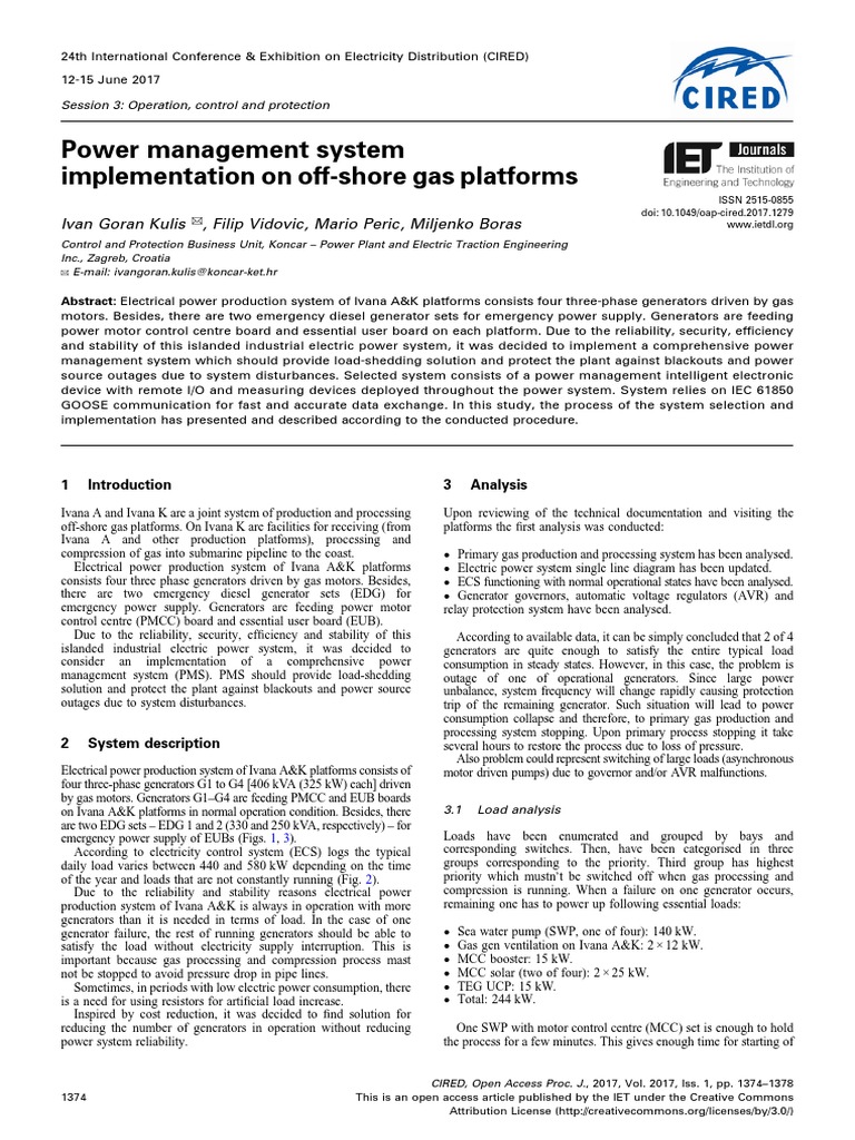 23 Power Management System | PDF | Electric Generator | Electric Power ...