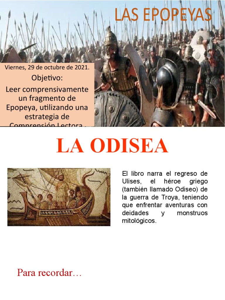 La Odisea | PDF | Odiseo | Odisea