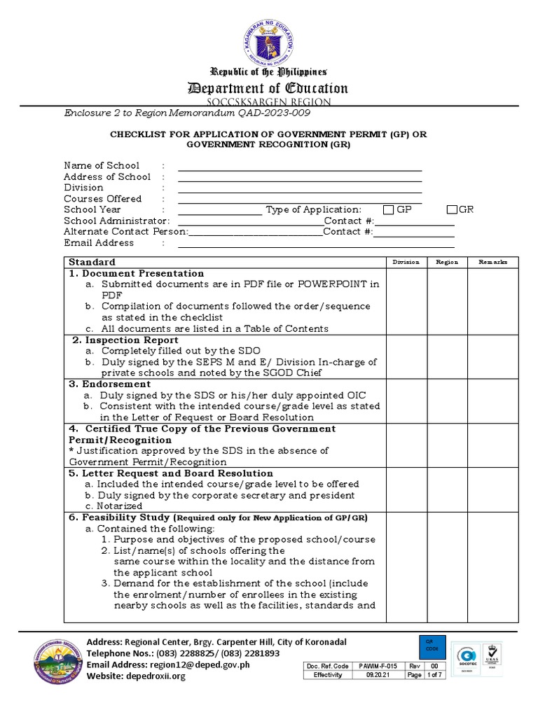 Enclosure 2 - QAD - ENHANCED GUIDELINES FOR APPLICATION FOR GOVERNMENT ...