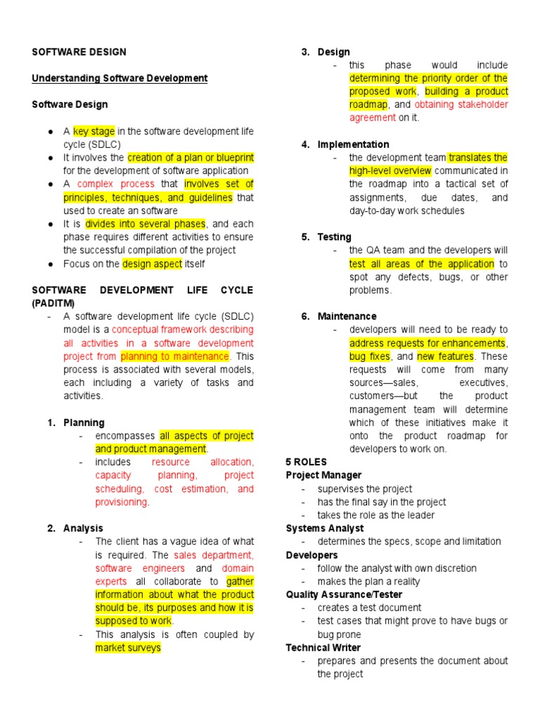 SD Reviewer | PDF | Software Development Process | Software Development