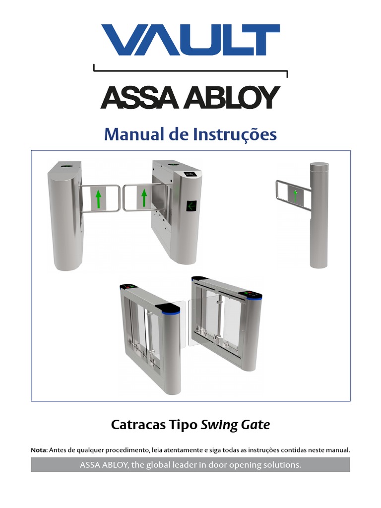 Manual Catraca Swing Gate V2R1-022019 | PDF | Embalagem e rotulagem ...