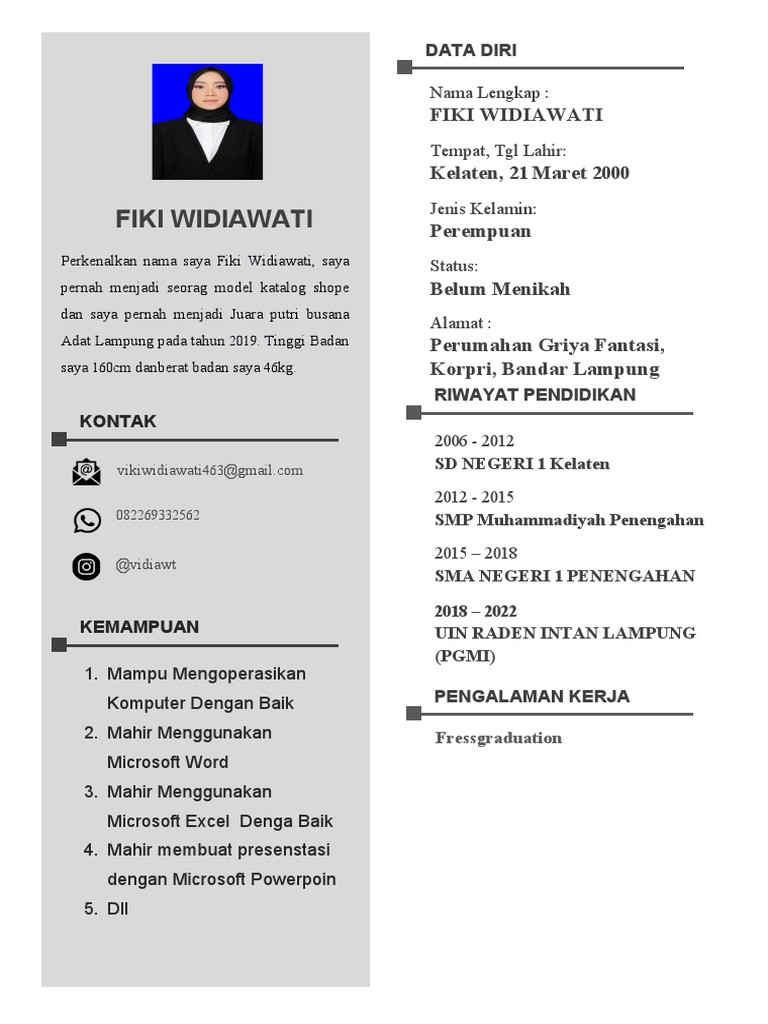 CV Viki PDF | PDF