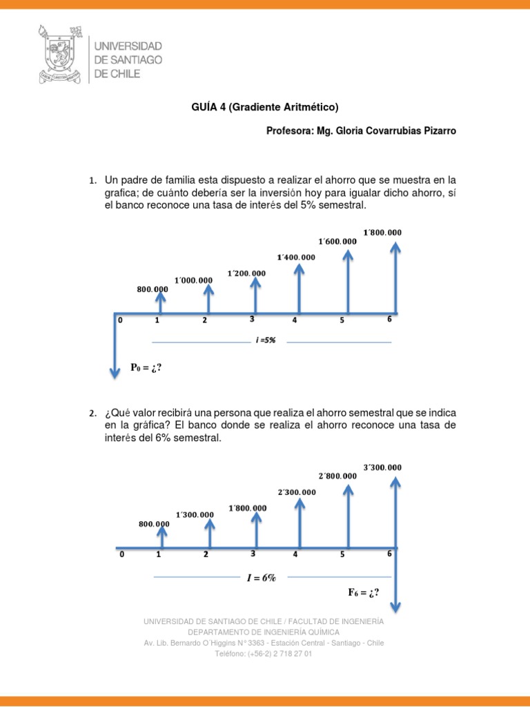Guía 4 - Gradiente Aritmético | PDF