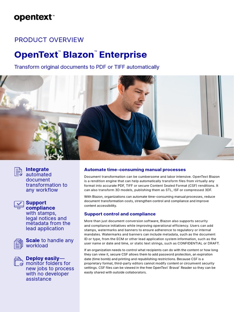 Opentext Po Blazon Enterprise en | PDF | Computing | Data Management