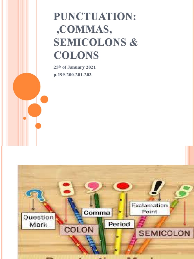 Commas and Semi Colon | PDF | Comma | Clause