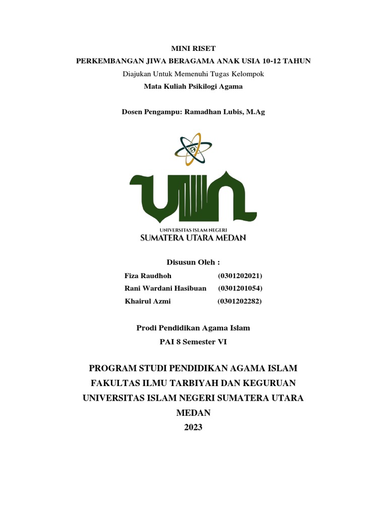 Kel 6 Mini Riset Psikologi Agama | PDF
