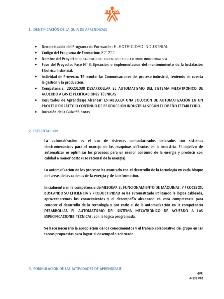Guia - PLC1-F3-AP6-GA29 - (PLC-1) - 6 Trim | PDF | Relé | Automatización