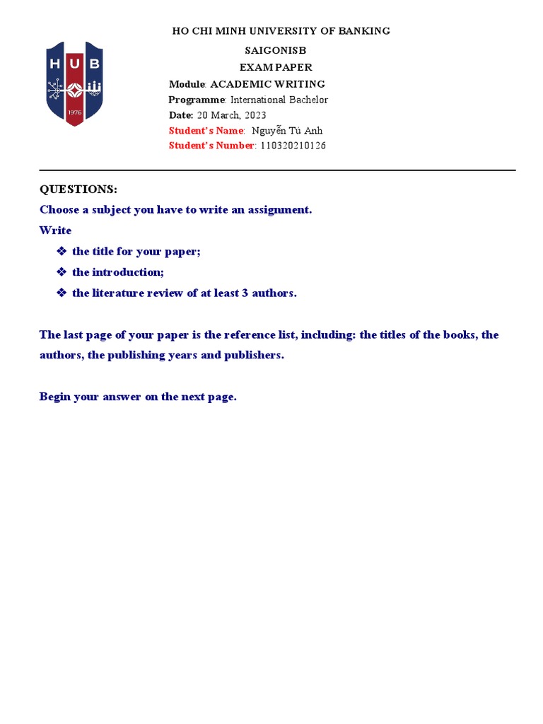 Final Exam Paper - 2023 | PDF | Profession | Accounting