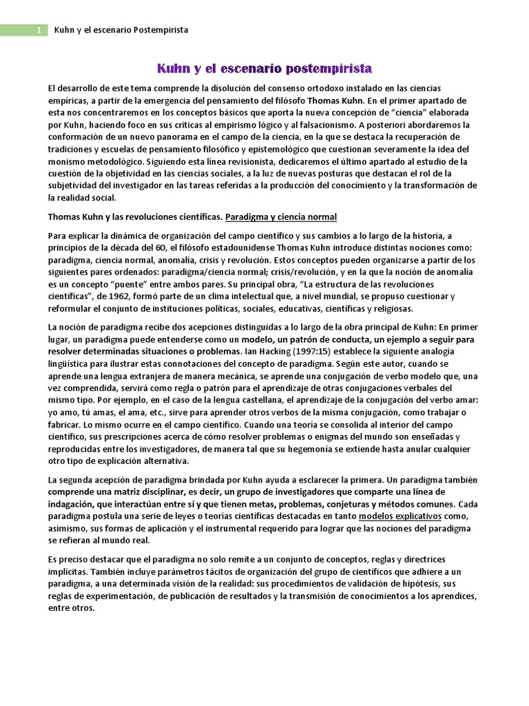 Thomas Kuhn | PDF | Paradigma | Karl Popper